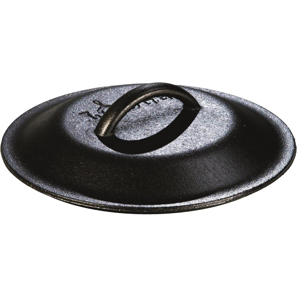 Lodge Pre-Seasoned Cast Iron Lid – Cast Iron Lid for Skillet, Grill Pan ...